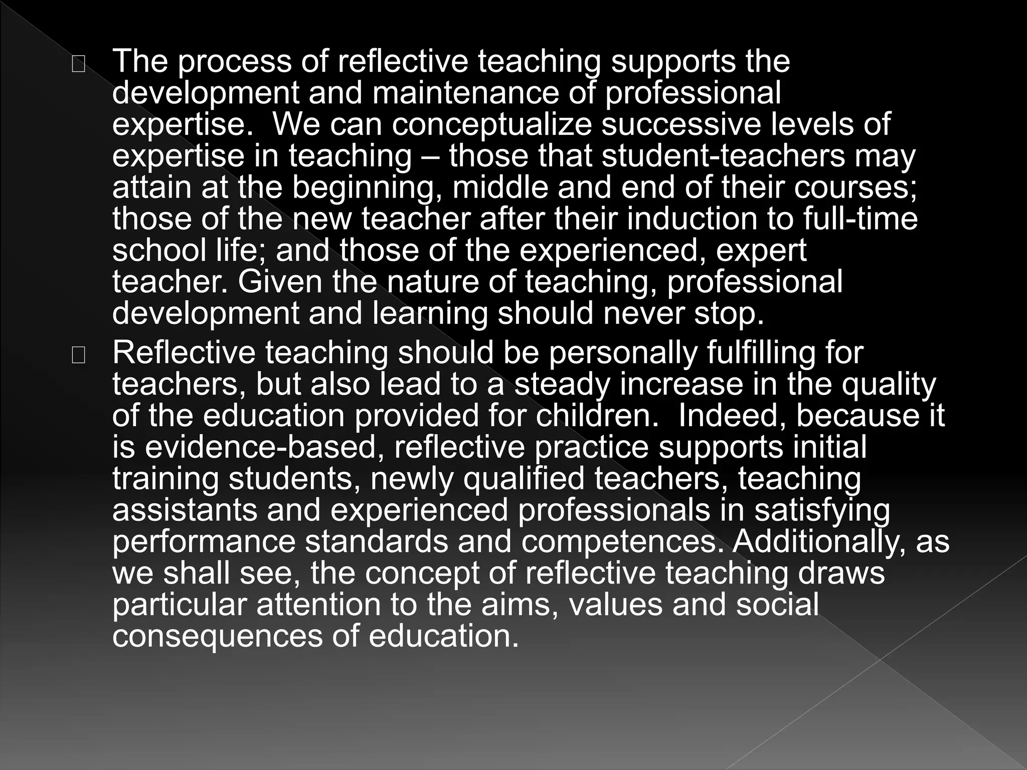 Reflective teaching by Anjanette Penillos | PPTX