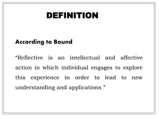 Reflective teaching | PPTX