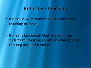Reflective teaching | PPTX