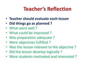 Reflective Teaching | PPTX