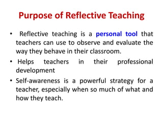 Reflective Teaching | PPTX