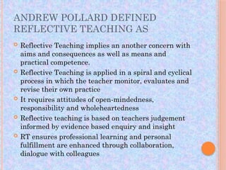Reflective Teaching bed paper important notes .pptx