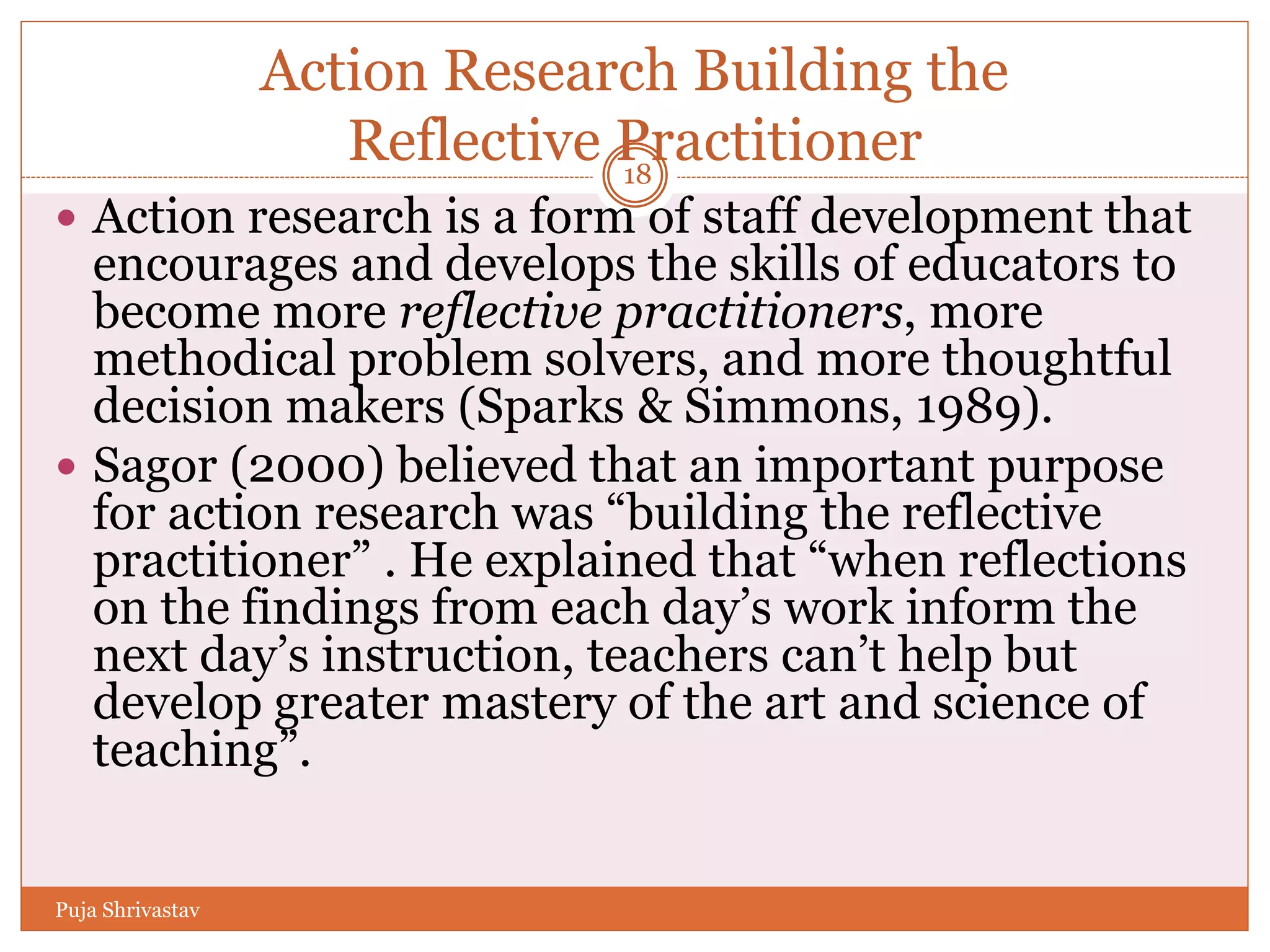 Reflective Teaching and Action Research | PPTX