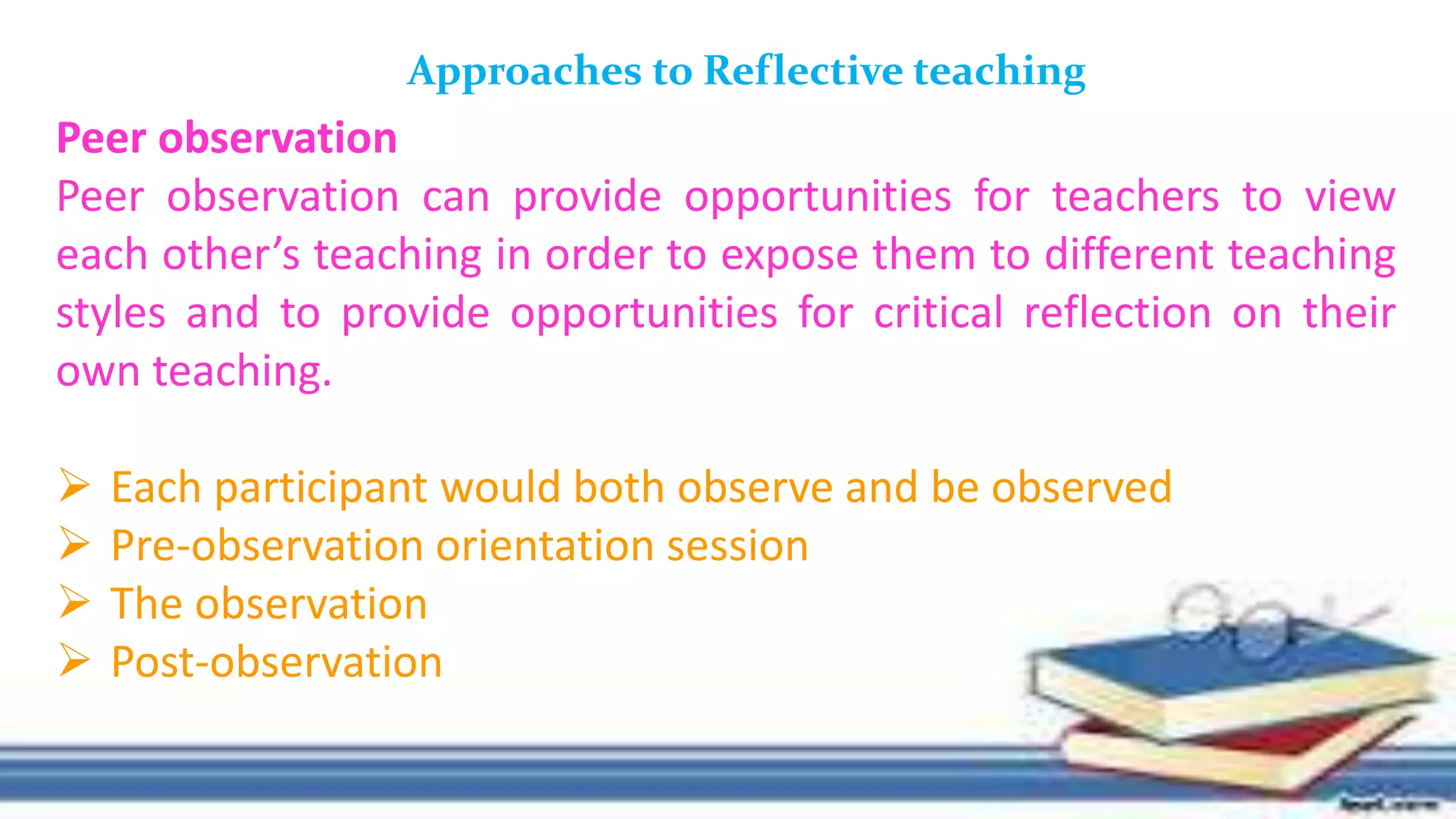 Reflective teaching as innovative approach ppt | PPTX