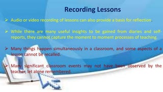 Reflective teaching as innovative approach ppt | PPTX