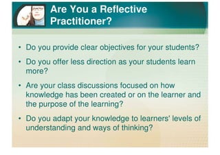 Reflective Teaching Practices | PDF