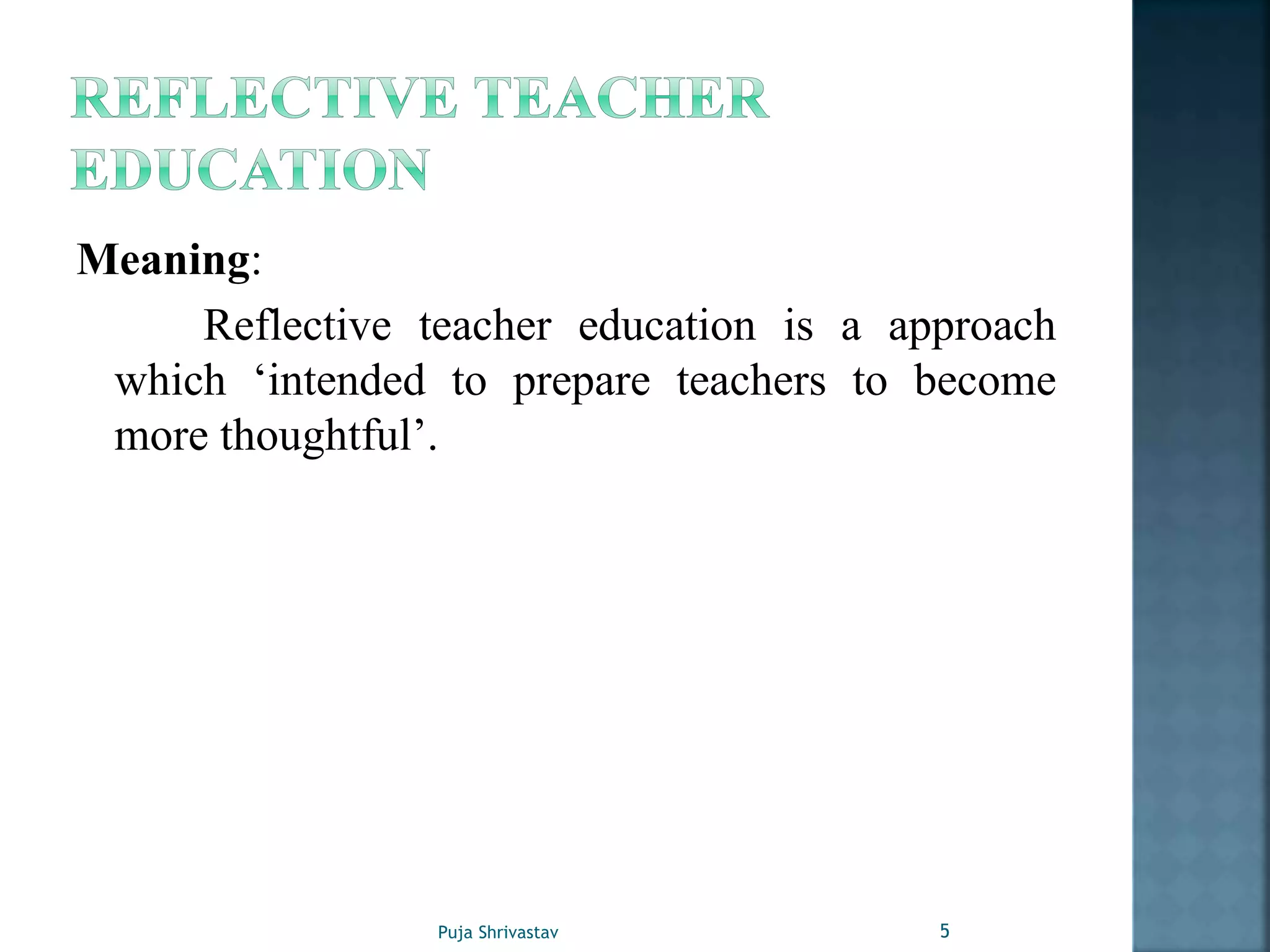 Reflective Teaching | PPTX