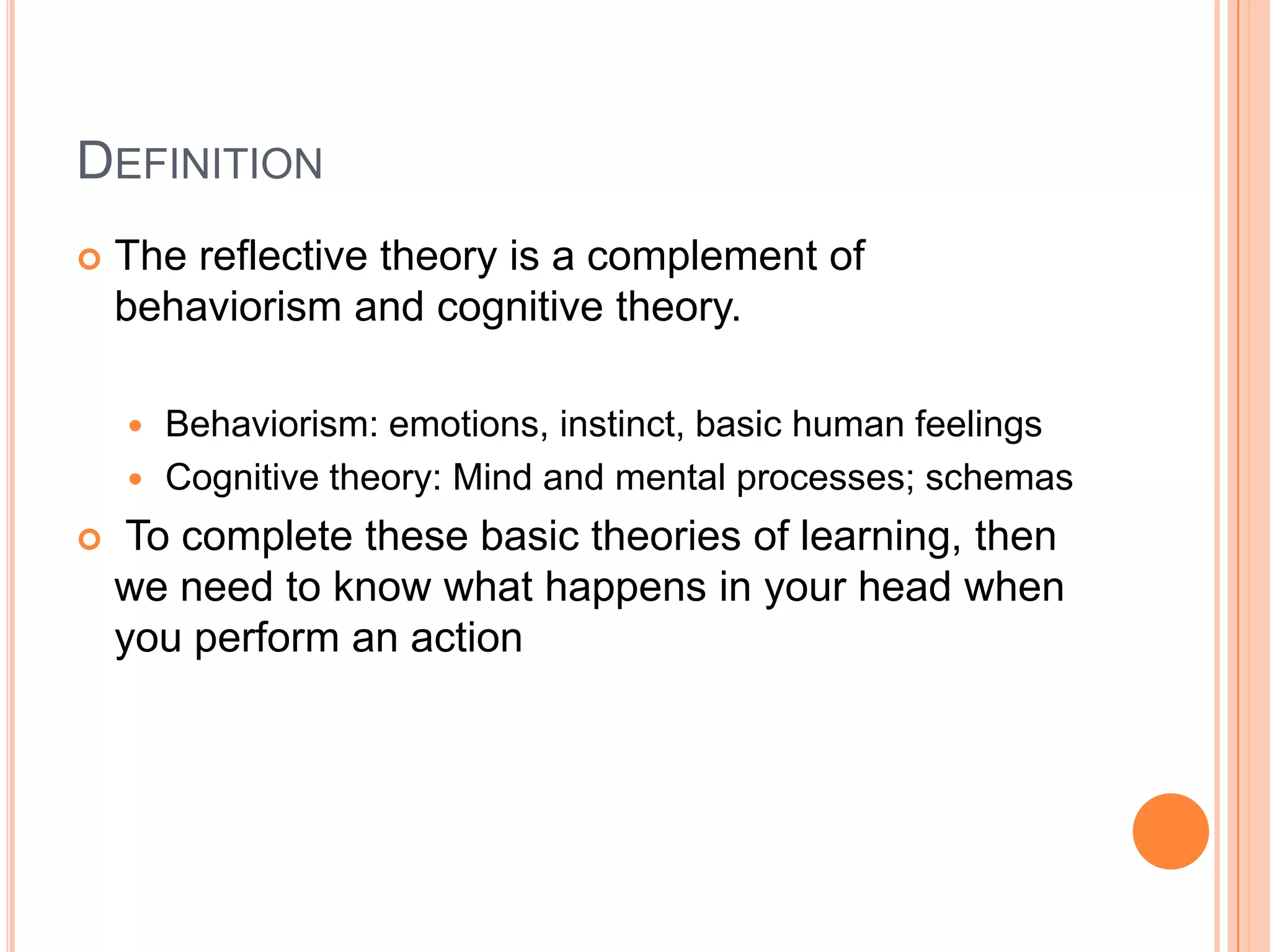 Reflective theory | PPT