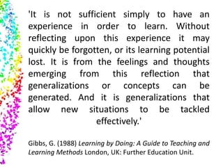 Reflective thinking/teaching | PPT