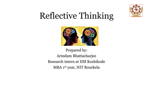Reflective thinking | PPTX