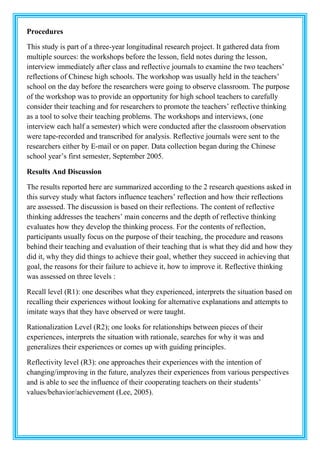 Reflective thinking using a case study- Akram Jabar Najim | PDF