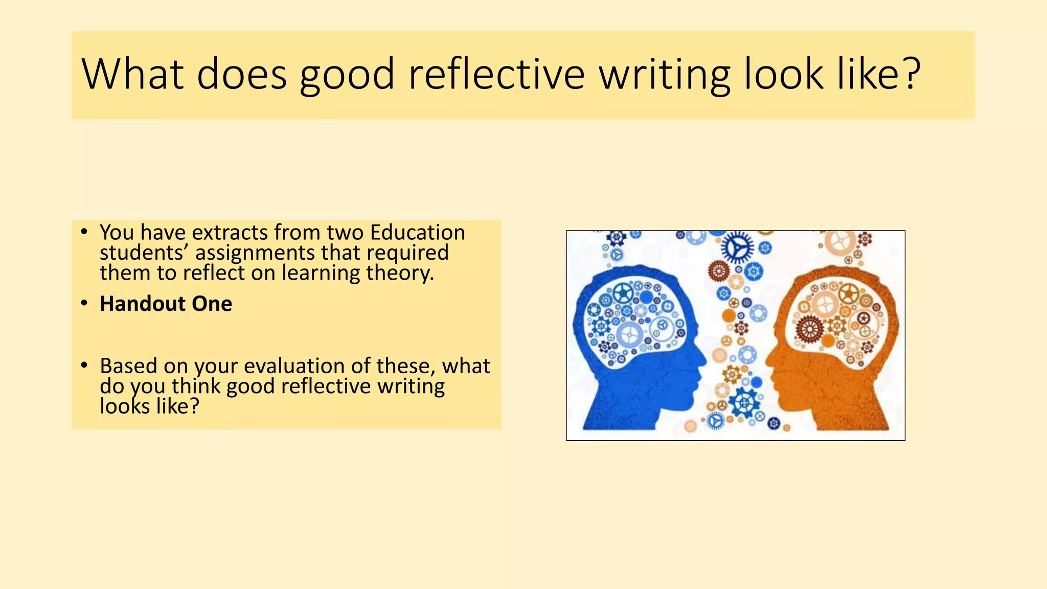 Reflective writing | PPTX
