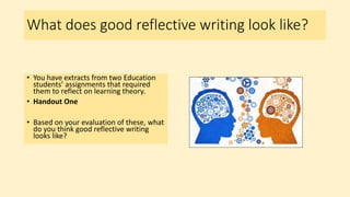 Reflective writing | PPTX