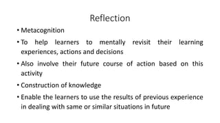 REFLECTIVE WRITING of self directed learning | PPT
