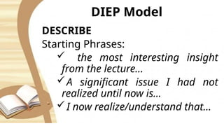REFLECTIVE WRITING AND MODELS OF REFLECTIVE WRITING.pptx