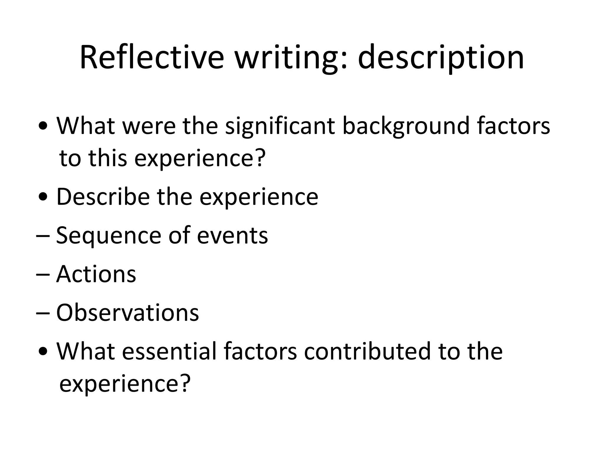 reflective writing - powerpoint.ppt