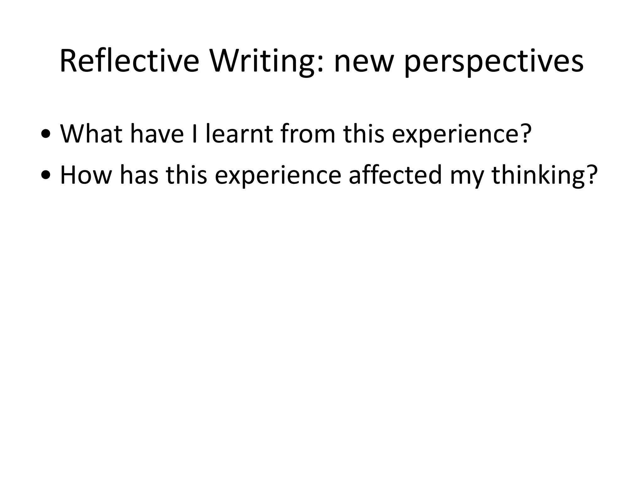 reflective writing - powerpoint.ppt