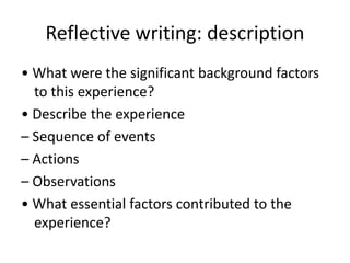 reflective writing - powerpoint.ppt