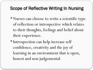 Reflective Writing and Critical Thinking….pptx