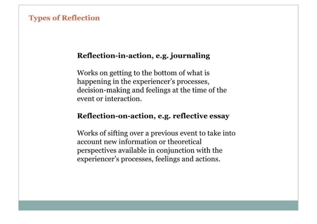 Reflective Writing Assignments | PDF