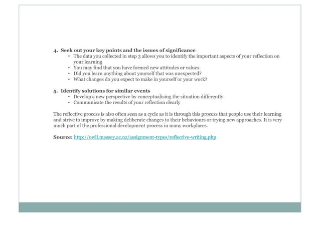 Reflective Writing Assignments | PDF