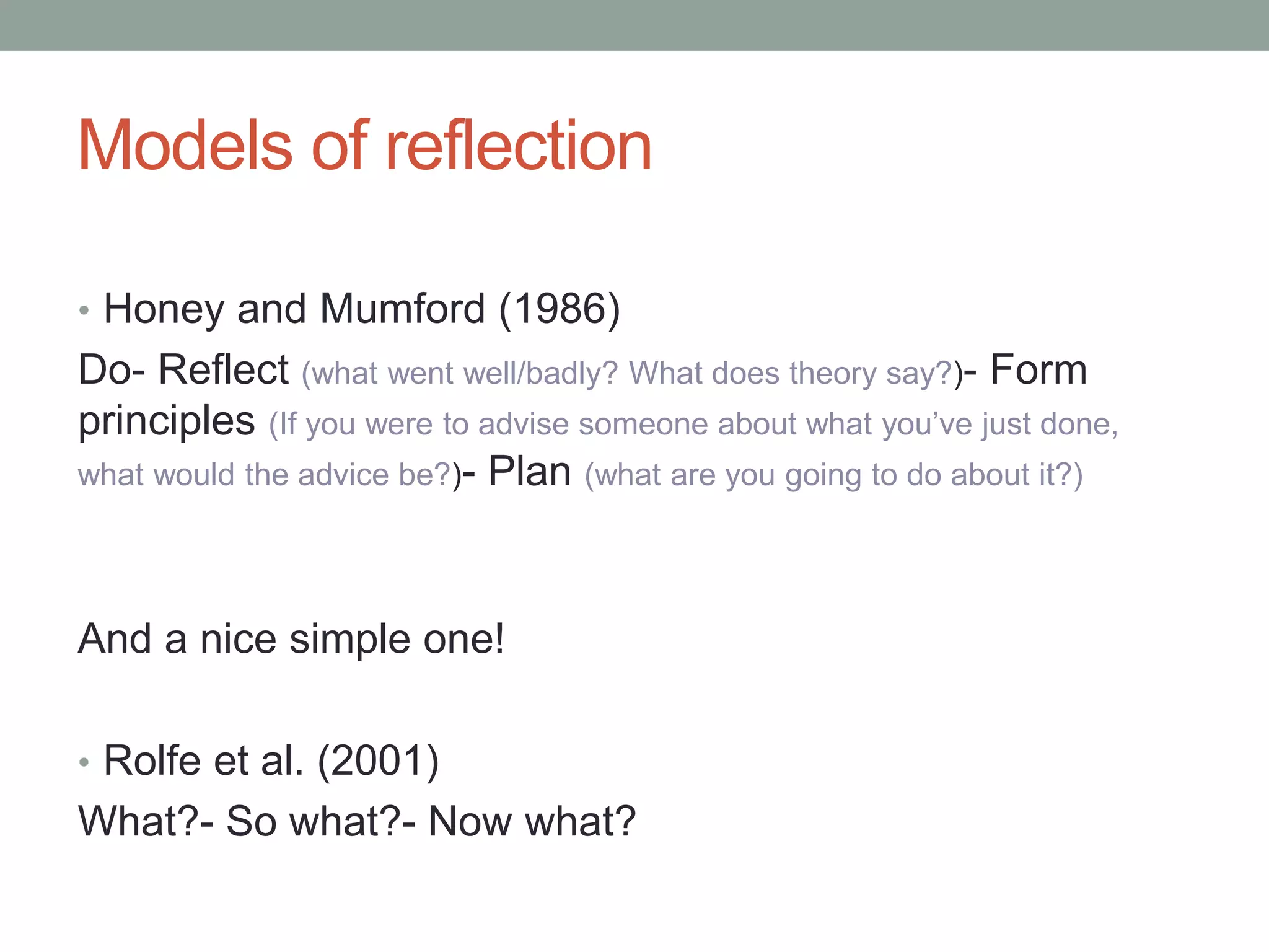 Reflective writing for HEA fellowship for librarians | PPTX