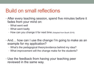 Reflective writing for HEA fellowship for librarians | PPTX