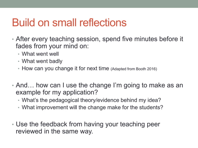 Reflective writing for HEA fellowship for librarians | PPTX ...