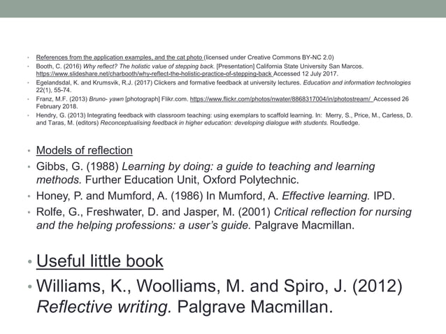 Reflective writing for HEA fellowship for librarians | PPTX ...