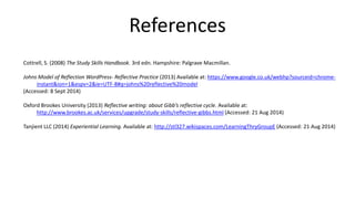 Reflective writing general workshop | PPT