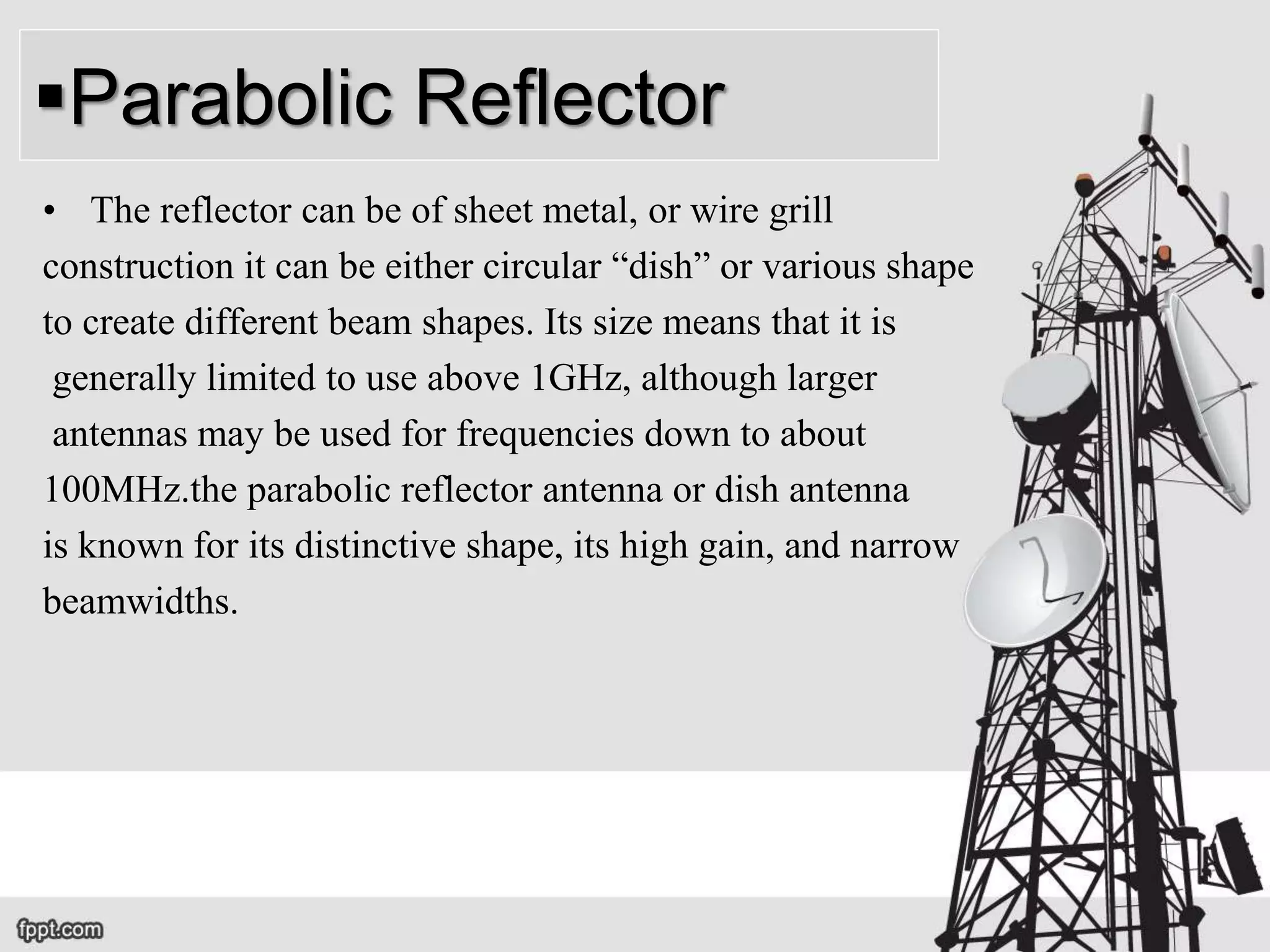 Parabolic Antenna | PPTX