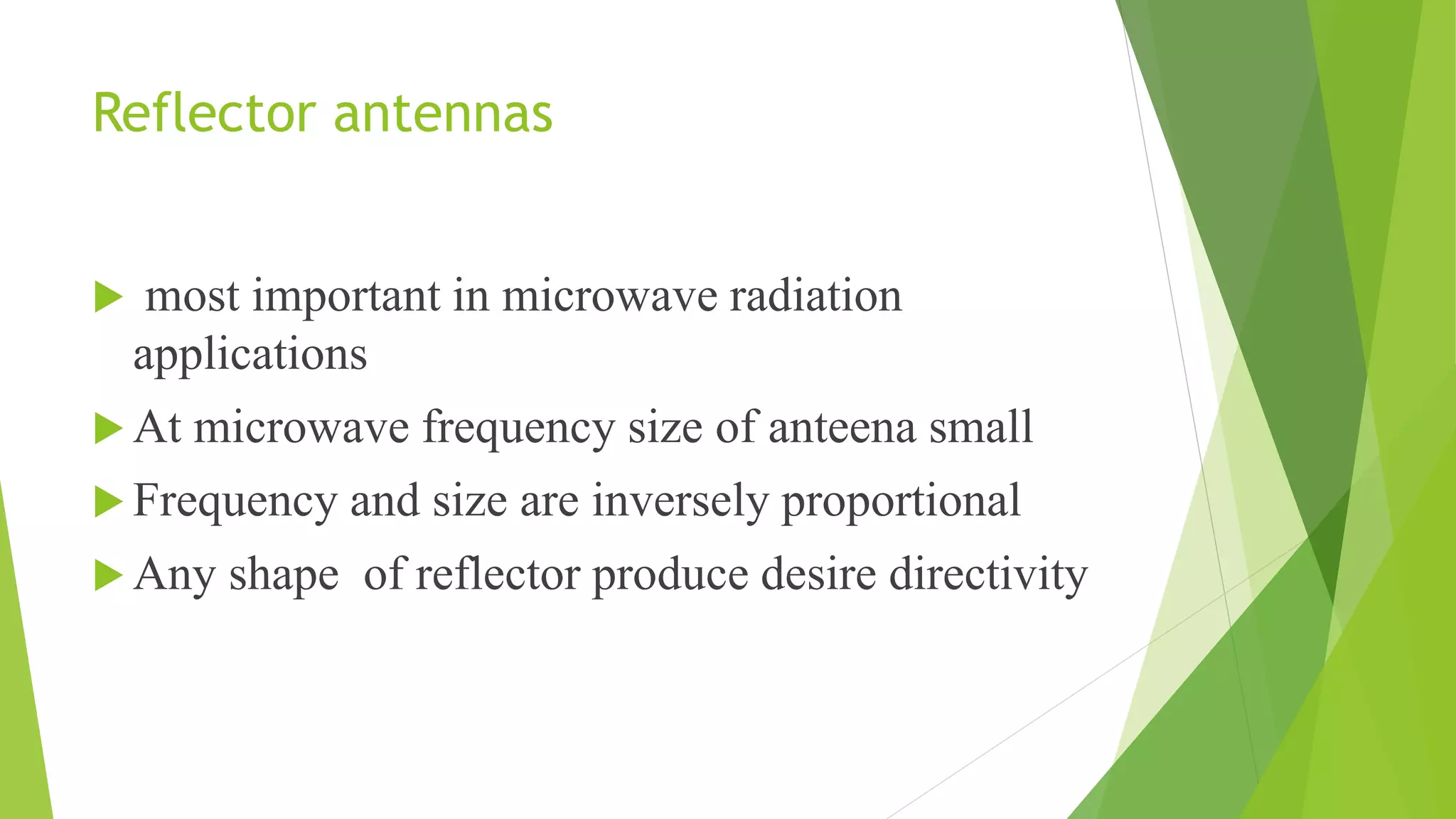 Reflector antenna | PPTX