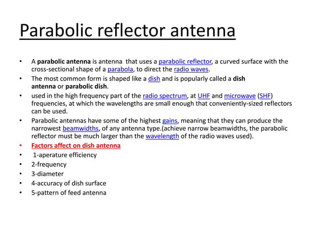 Reflector Antennas - Part 1.pdf | Physics | Science