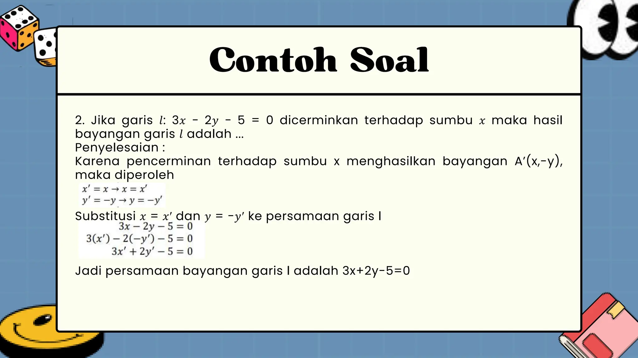 PPT Refleksi Pencerminan Matematika Kelas 11 SMK | PPTX