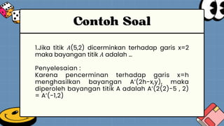 PPT Refleksi Pencerminan Matematika Kelas 11 SMK | PPTX