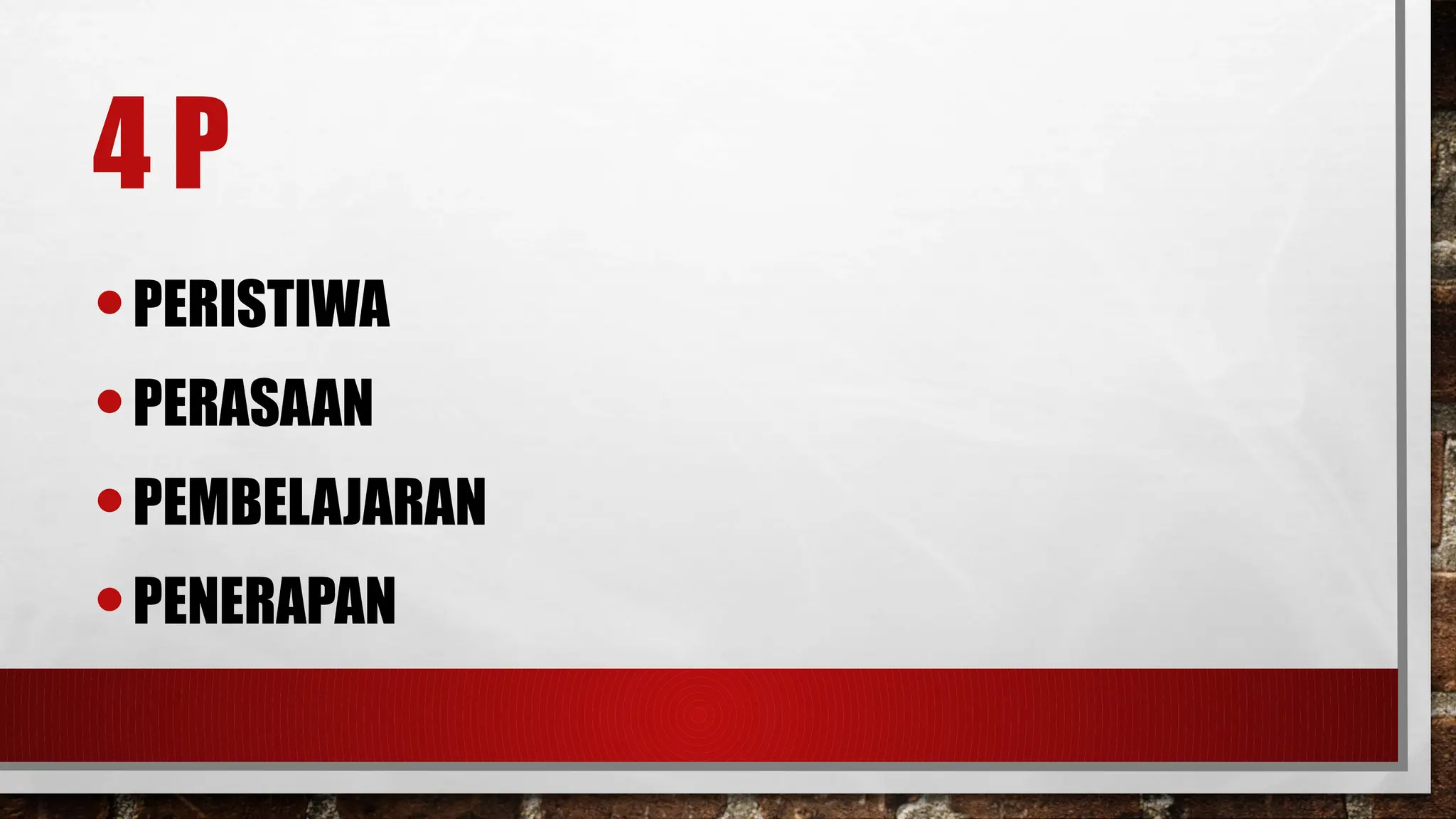 REFLEKSI 4P DALAM KEGIATAN SEKOLAH TAHUN | PPT