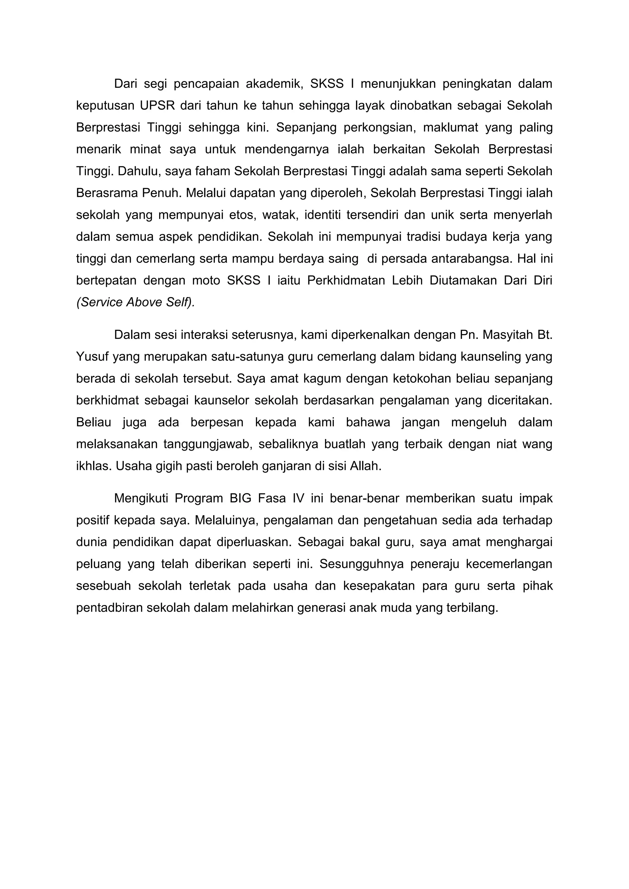 Refleksi big aq | DOCX