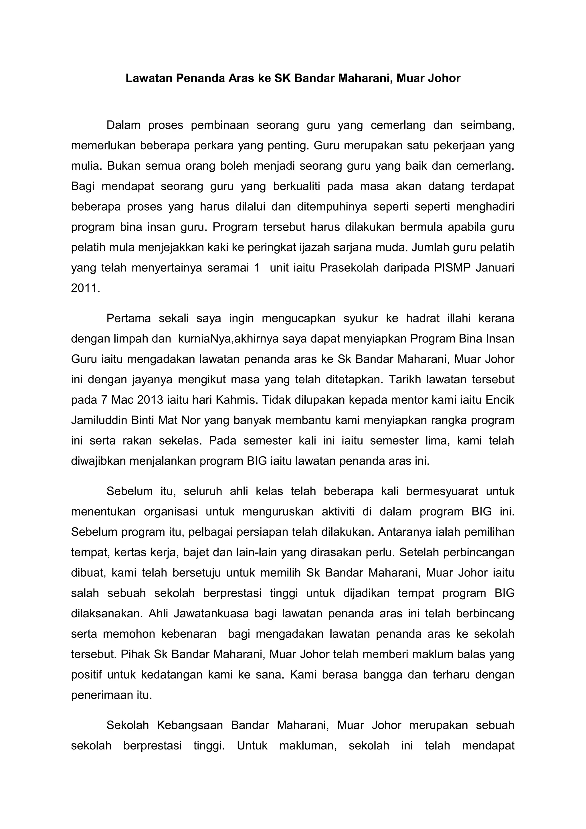 Refleksi bina insan guru fasa 5 1 | DOC