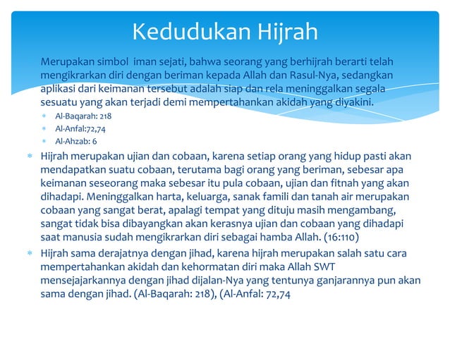 Refleksi dan introspeksi dalam perspektif hijrah | PPT