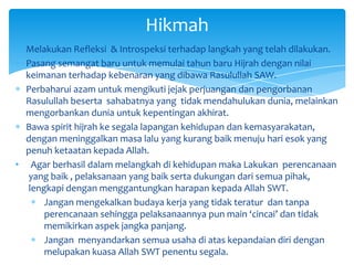 Refleksi dan introspeksi dalam perspektif hijrah | PPTX