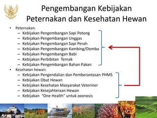 Refleksi dan Perspektif Pembangunan Peternakan dan Kesehatan Hewan ...