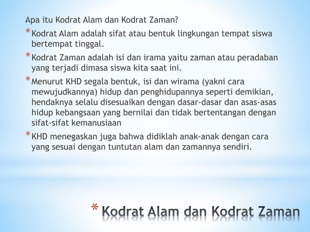 Refleksi Filosofi Pendidikan Indonesia Ki Hadjar Dewantara | PPTX