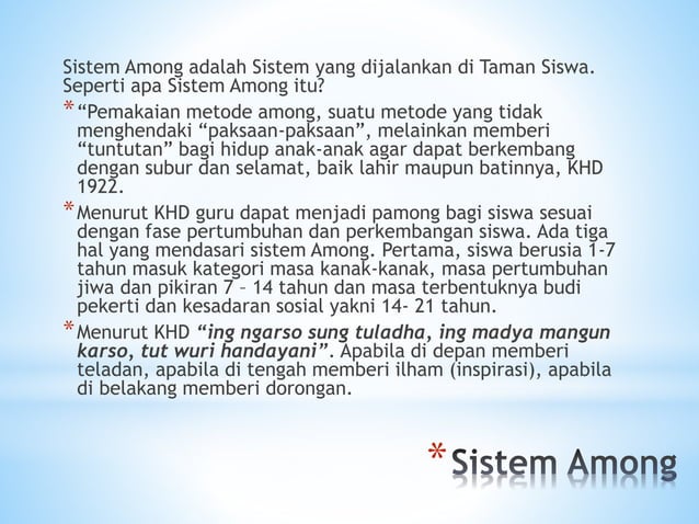 Refleksi Filosofi Pendidikan Indonesia Ki Hadjar Dewantara | PPTX