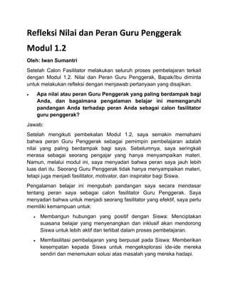 Refleksi Nilai dan Peran Guru Penggerak Modul 1.2 Iwan Sumantri.pdf