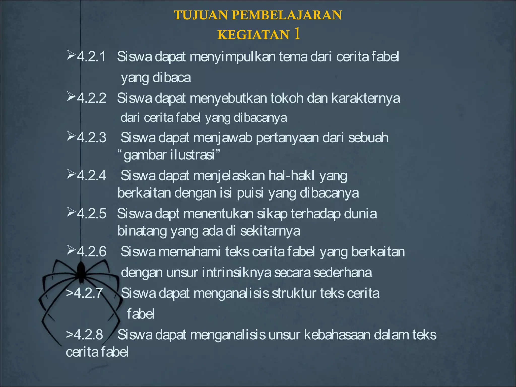 Refleksi teks cerita fabel | PPT