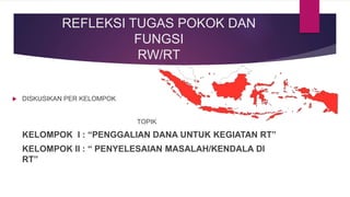 Refleksi tupoksi rt & rw | PPTX