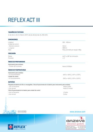 Catálogo REFLEX AIII en español por Anzeve | PDF
