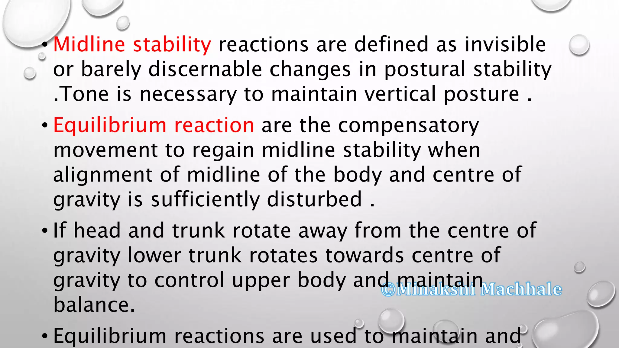 Reflex and reaction maturation | PPTX