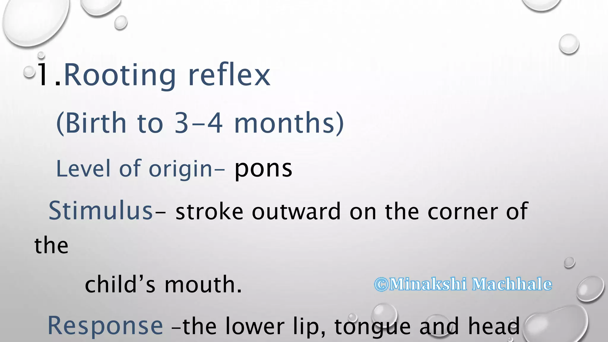 Reflex and reaction maturation | PPTX
