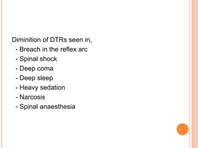 Reflexes - Superficial and Deep tendon reflexes | PPTX